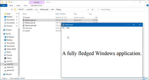 win32 application as both GUI and Console - lastpixel